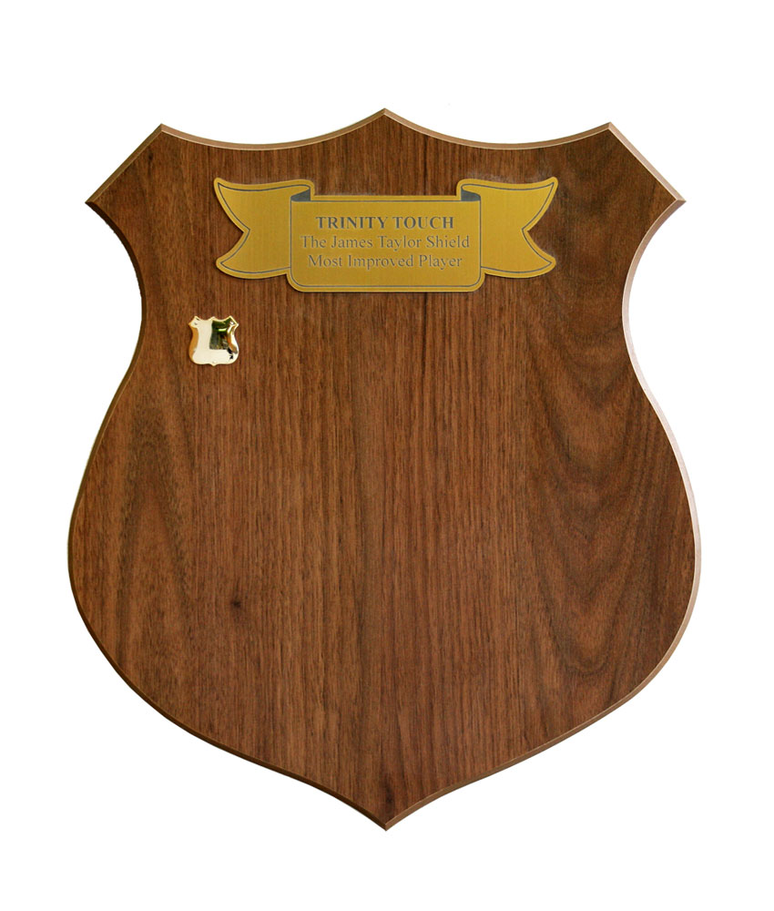 Large Veneer Shield 38cm Wholesale Trophy Components