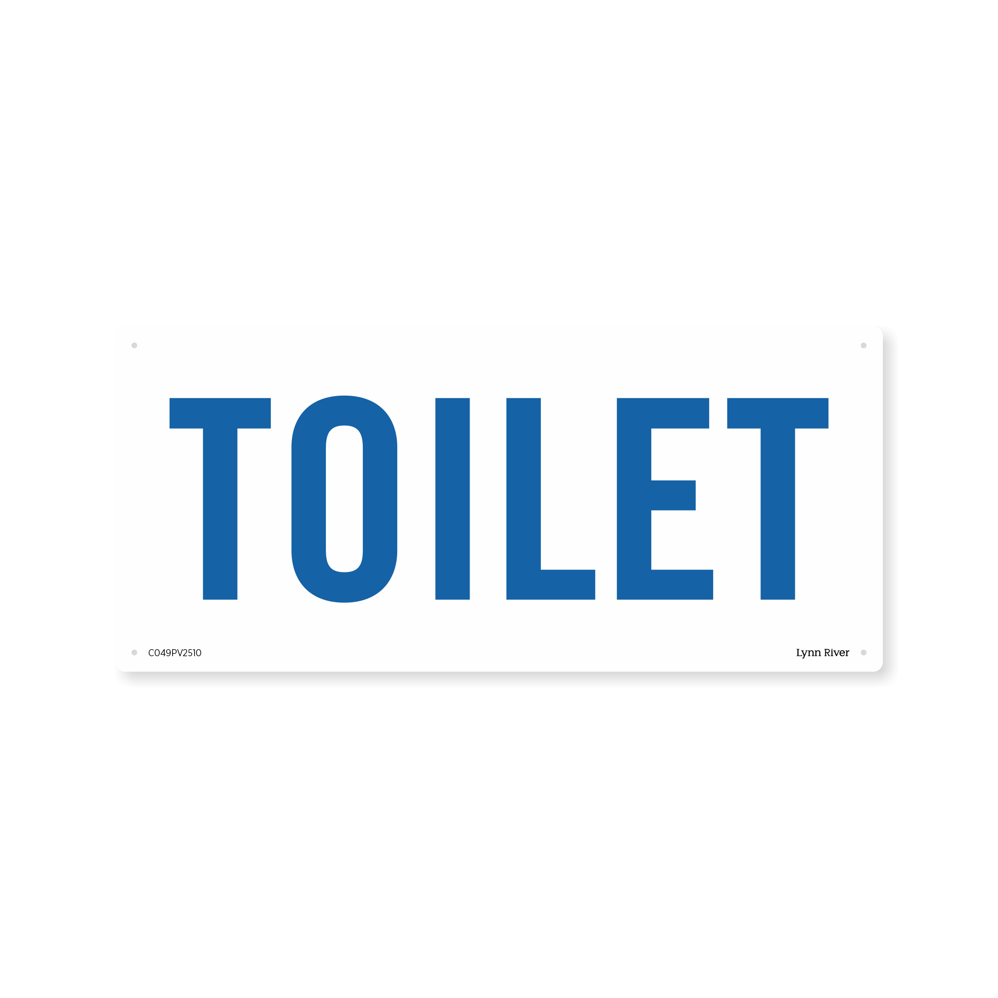 Toilet - Text Only PVC