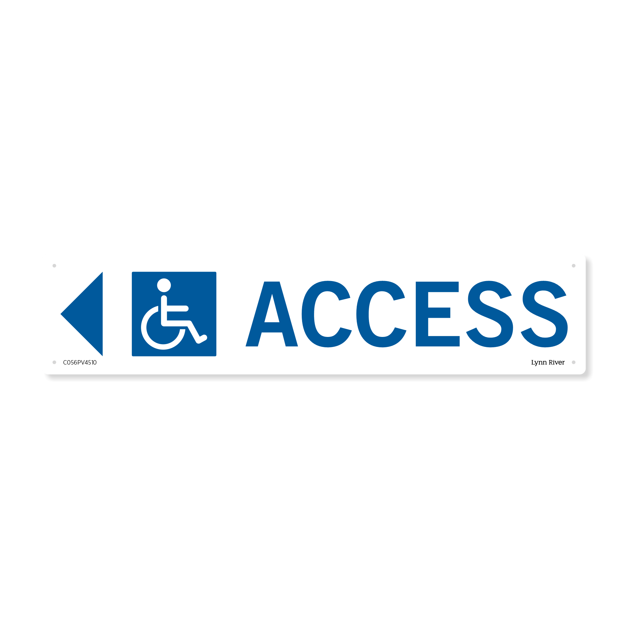 Wheelchair Access & Lh Arrow PVC