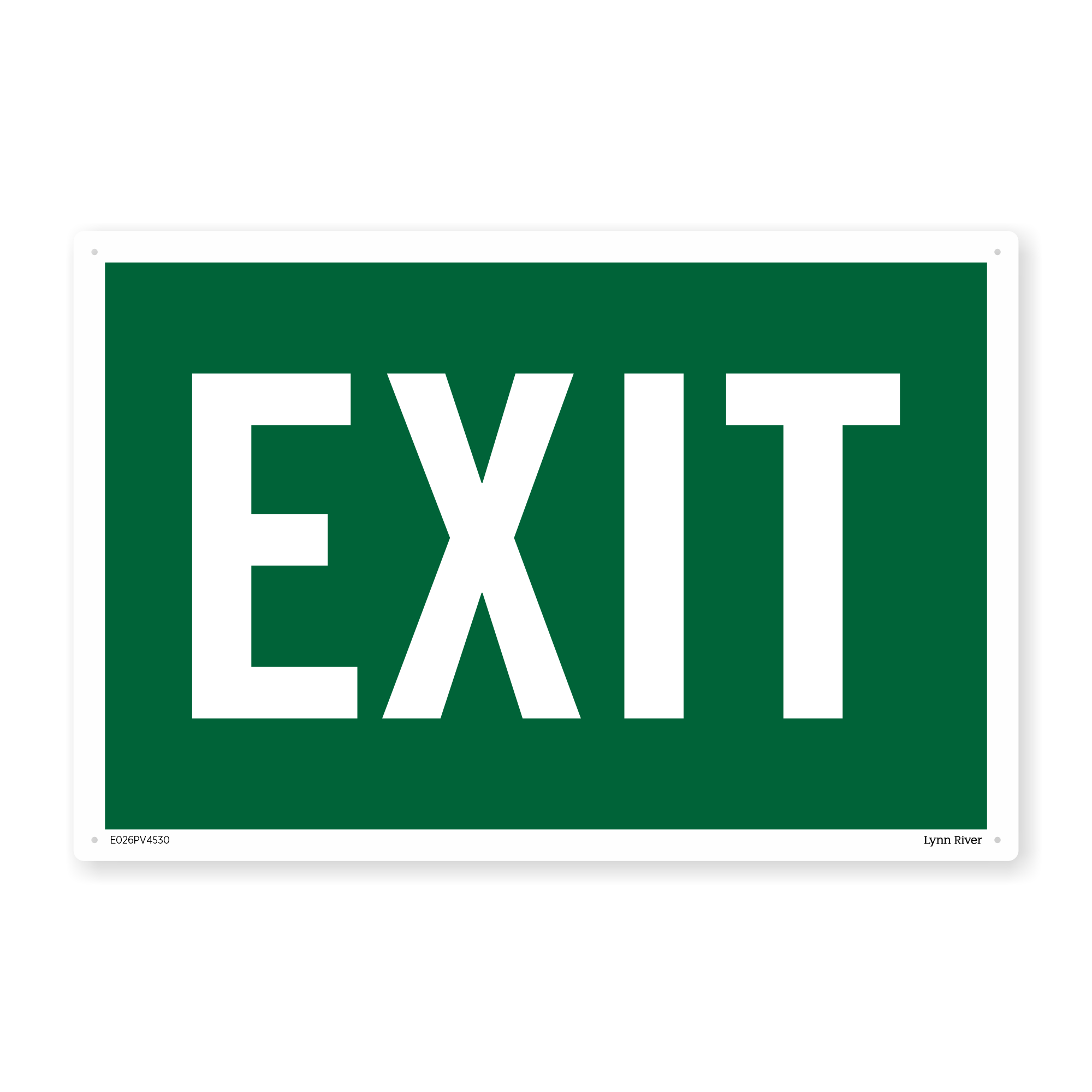EXIT w Green Background
