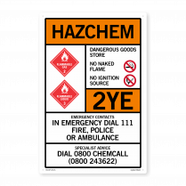 Hazard and HSNO Signs