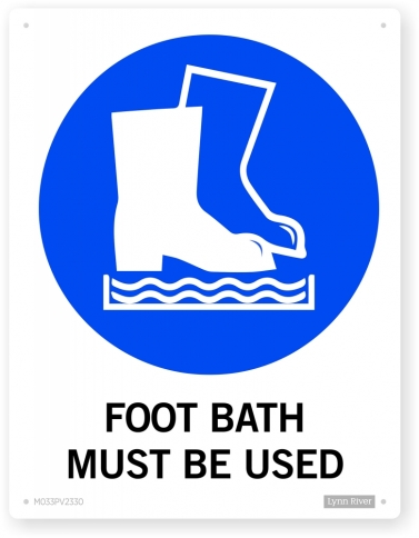 Foot Bath - Mandatory Sign
