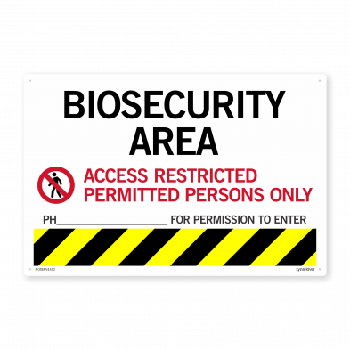 Biosecurity Area PVC