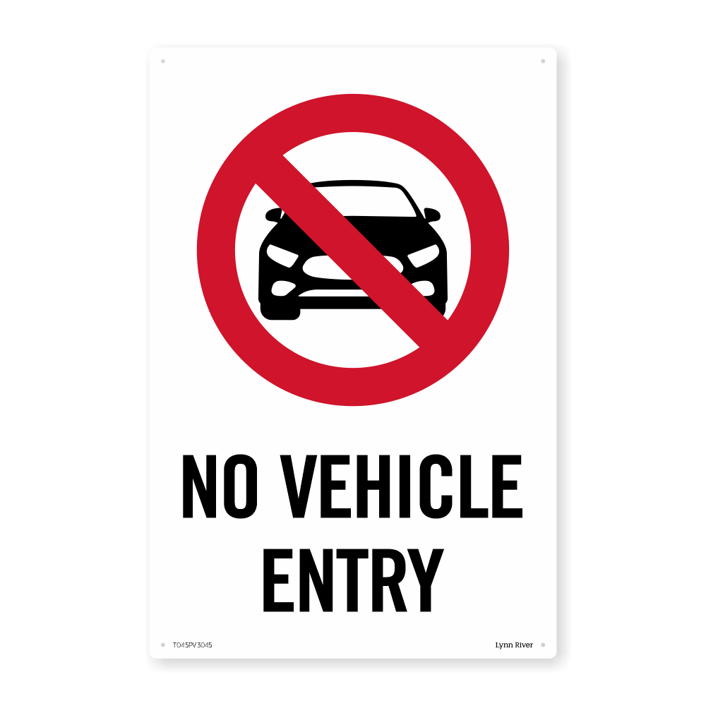 No Vehicle Entry PVC