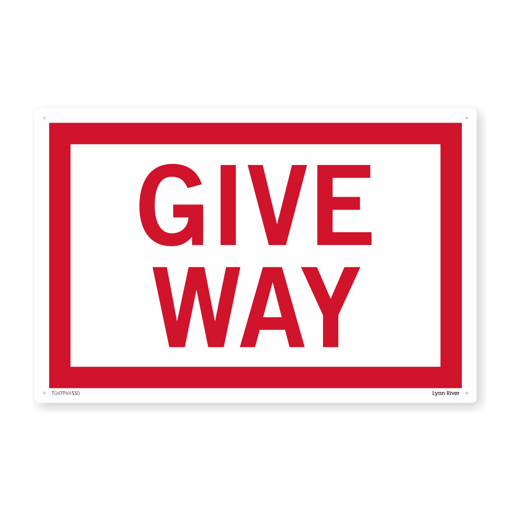 Traffic - Give Way Sign PVC